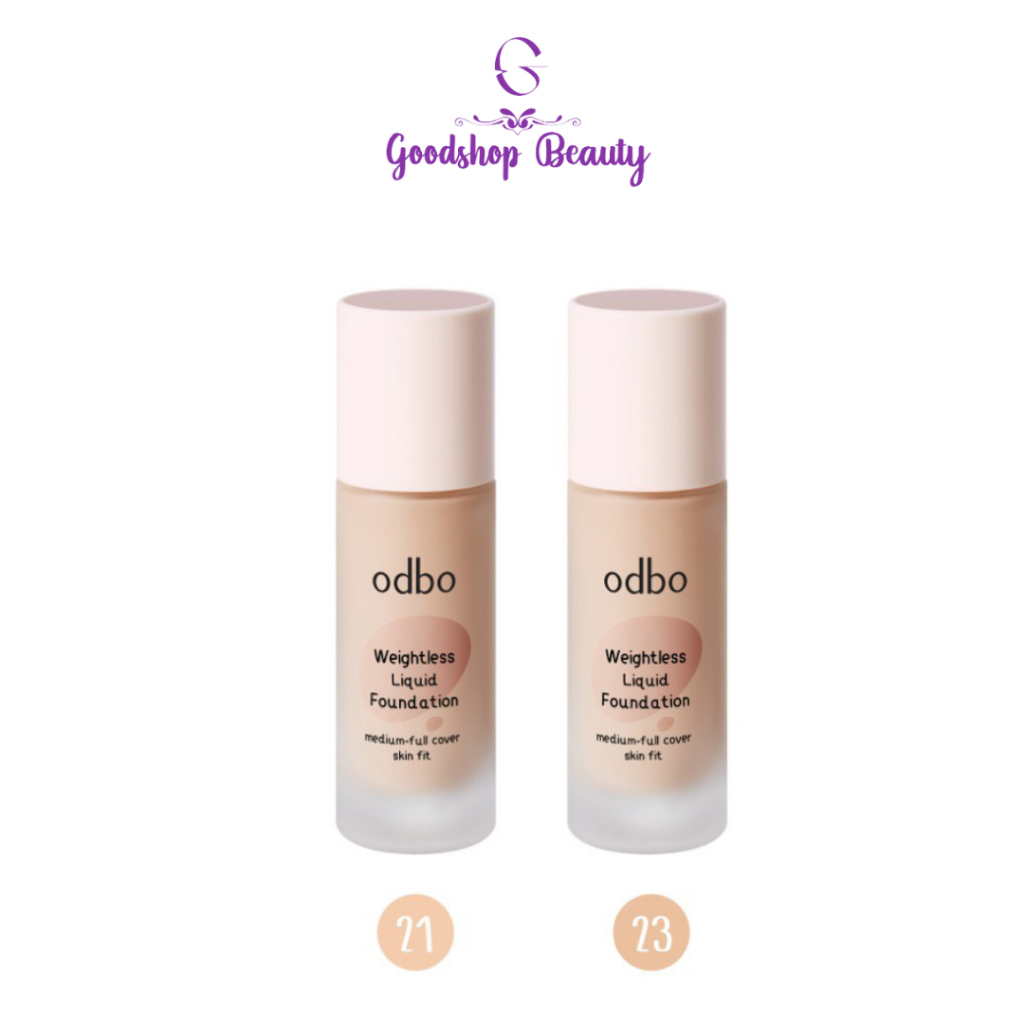Odbo Weightless Liquid Foundation 35ml. od4000 โอดีบีโอ รองพื้น เนื้อน้ำ ให้ความปกปิด | Shopee ...