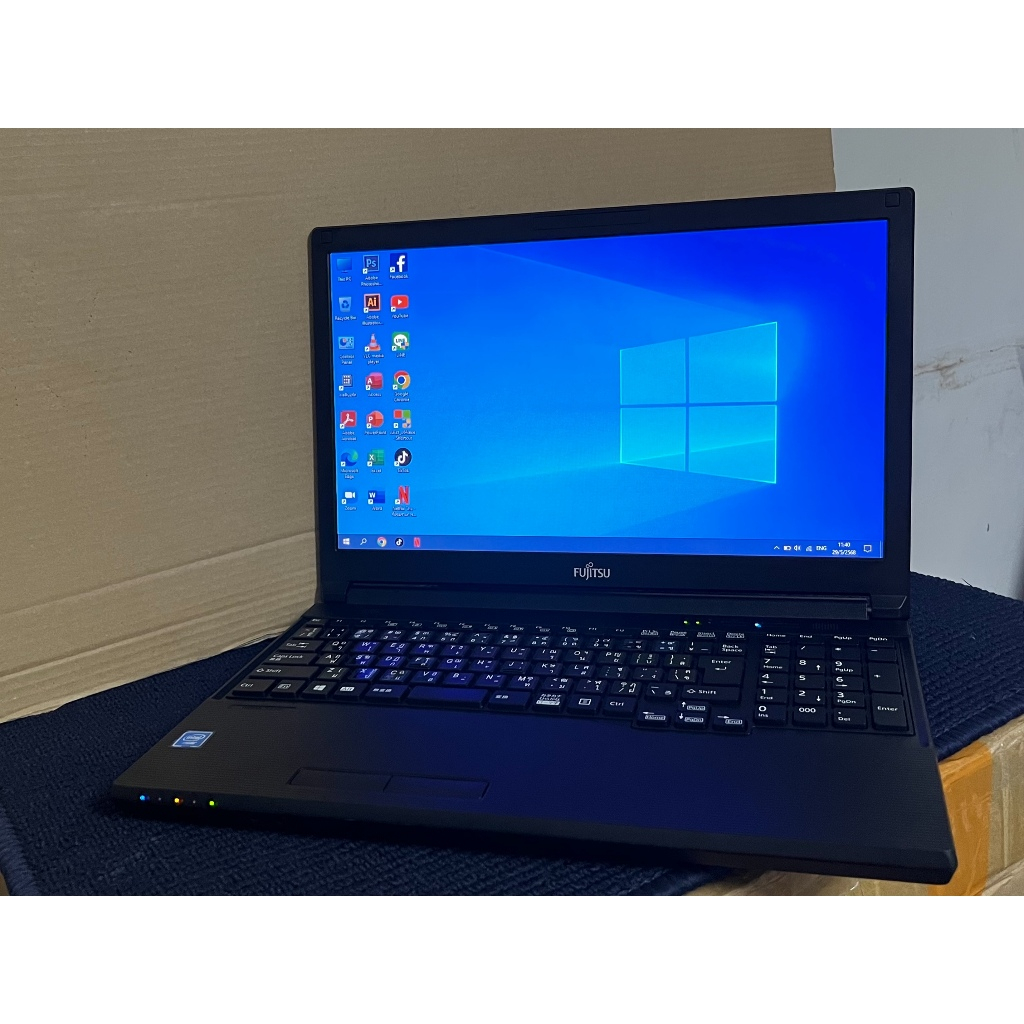 โน๊ตบุ๊ค Fujitsu A577/TX Lifebook CPU Celeron RAM 4 GB HDD500GBขนาดหน้า ...