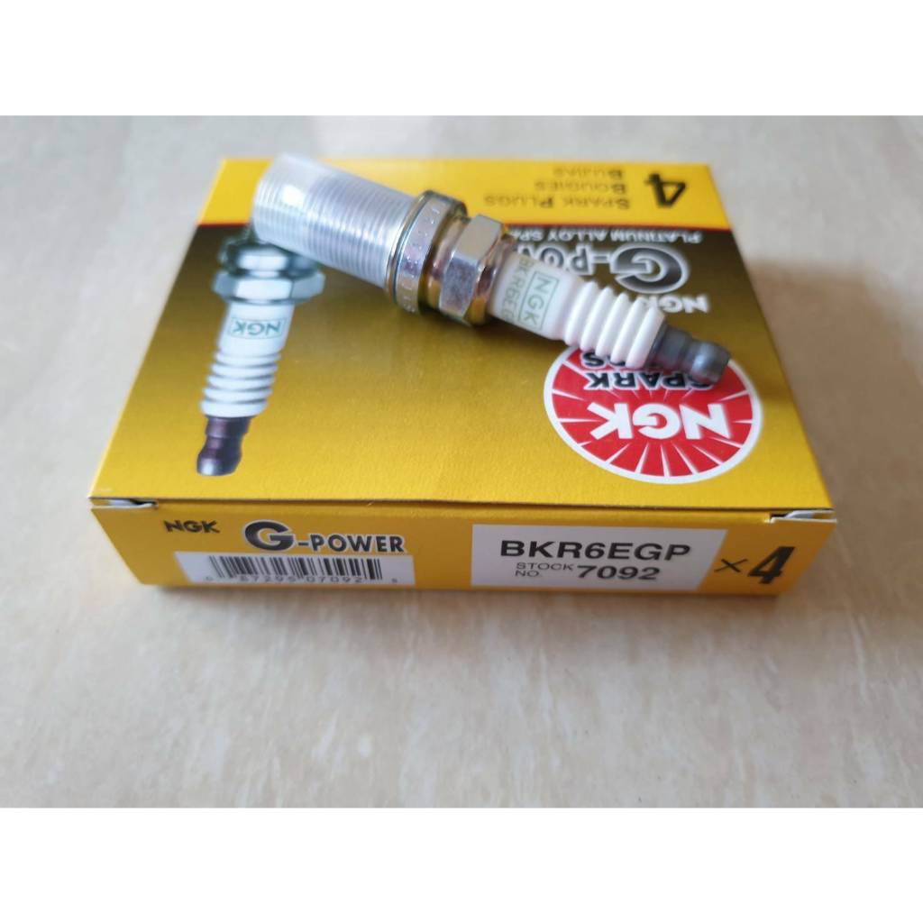 หัวเทียน เข็ม #7092 BKR6EGP NGK แท้ 4หัว1ชุด ชุดล่ะ340 บาท | Shopee Thailand