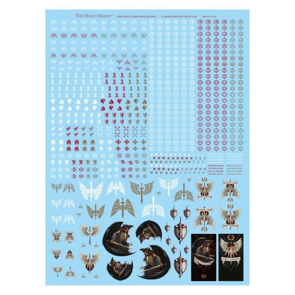 พร้อมส่ง Warhammer 40k: Space Marines: Dark angels legion: Decal ...