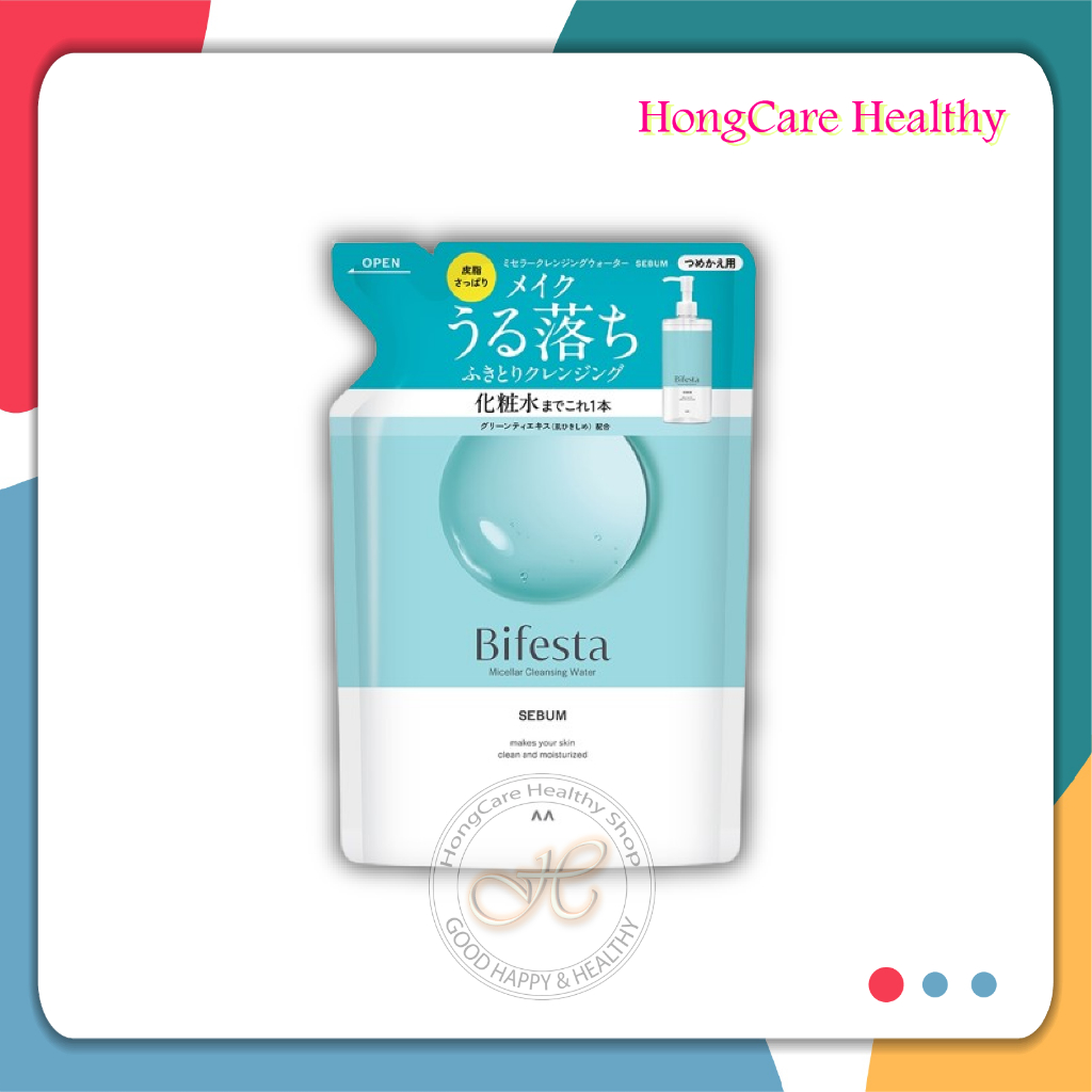 Bifesta Micellar Cleansing Water Sebum (Refill) 360 ml. , บีเฟสต้า ไม ...