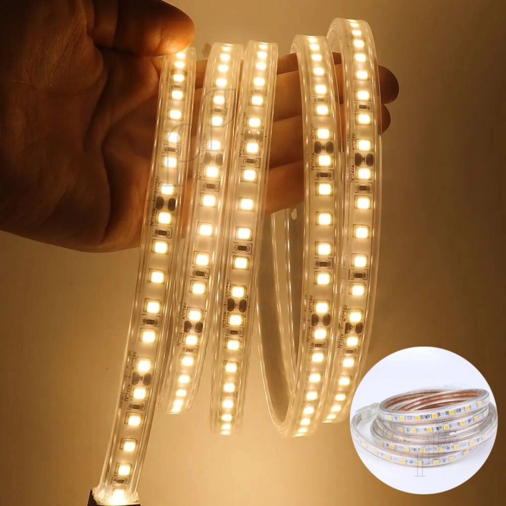 ไฟสายยาง 5050 LED Strip 5M 10M 15M 20M 25M 30M 220V 8mm ไว้ภายนอกได้ ...