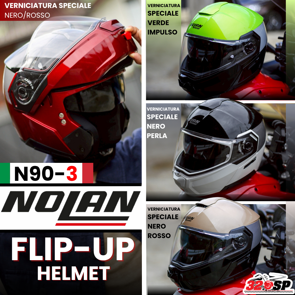 หมวกกันน็อคยกคาง Nolan N903 Flip Up แบรนด์ชั้นนำจากอิตาลี ส่งไว!! 320SP | Shopee Thailand