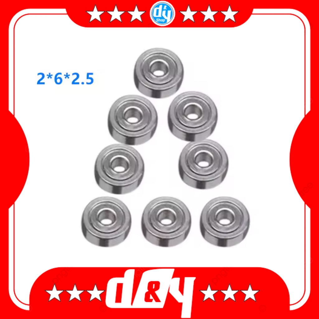 Ball Bearing 620 ( 6x2x2.5 ) สำหรับ แกนล้อ ใส่เฟือง mini 4wd (1เม็ด ...