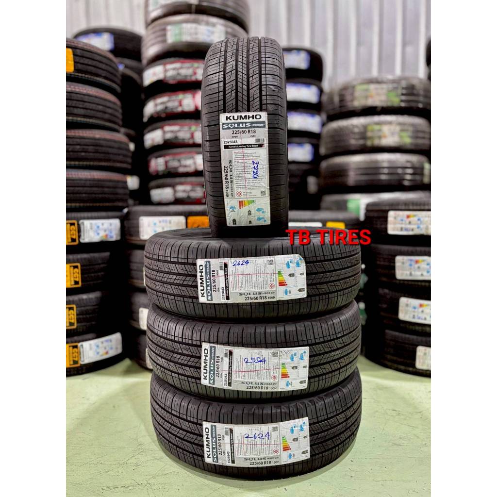 ยางรถยนต์ 225/60R18 100H SOLUS HS63 EV // KUMHO (ยางใหม่ค้างปี 2024) | Shopee Thailand