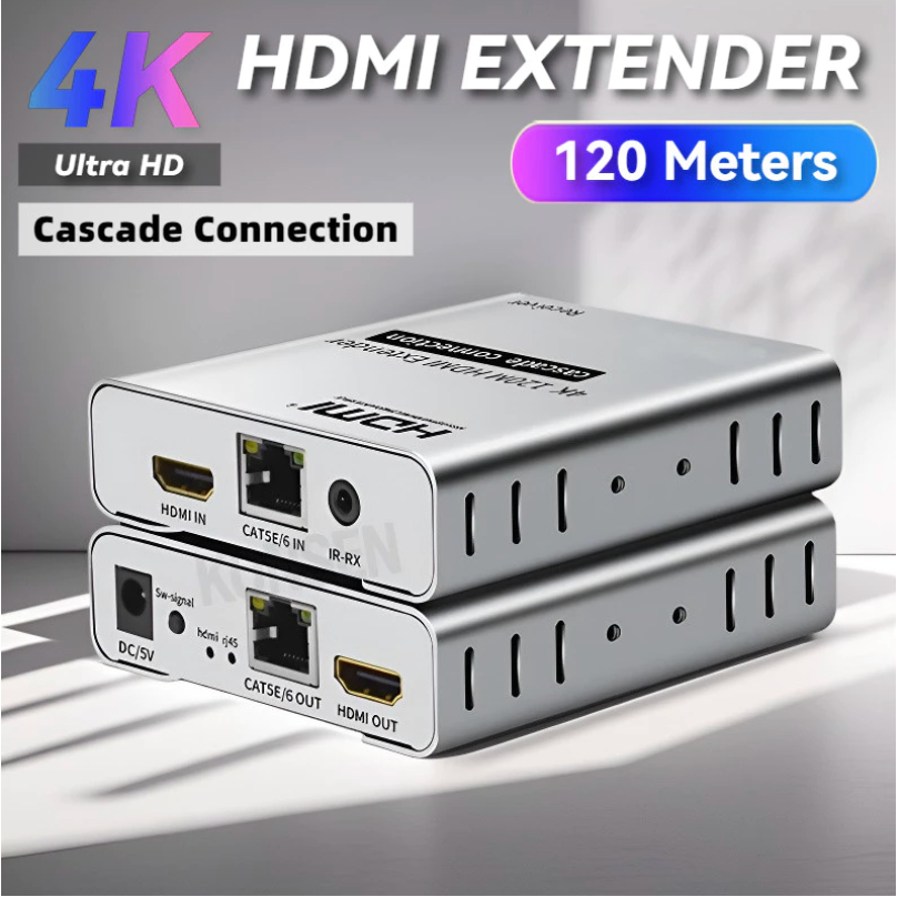 สายเคเบิล ethernet TX/RX 4K HDMI Extender Cat5e Cat6 RJ45 รองรับชื่อม ...