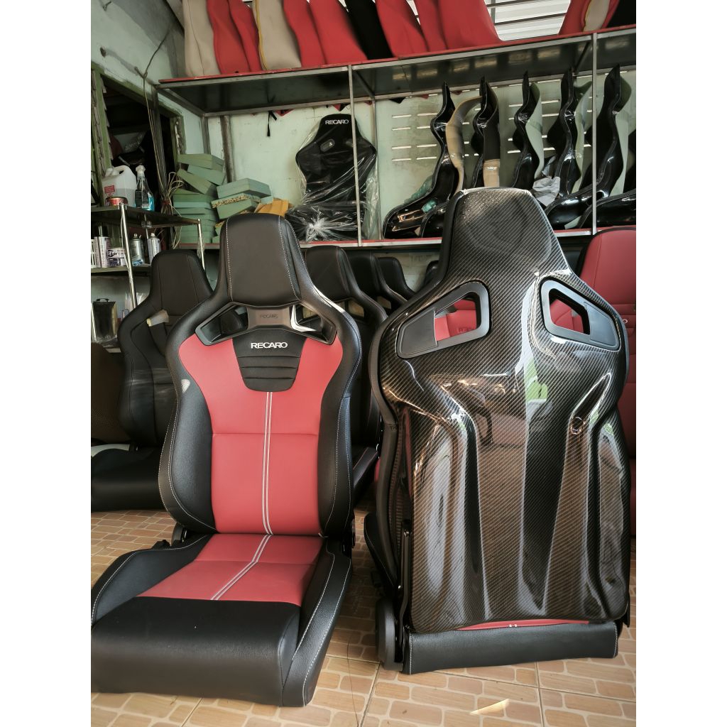 เบาะ RECARO CS2 หลังคาร์บอนฟิล์ม แถมฟรี‼️รางสไลด์ | Shopee Thailand