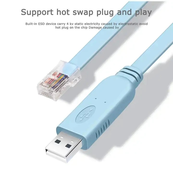 USB To RJ45 Cisco Console / USB TO Type C Console Cable 1.5m Console ...