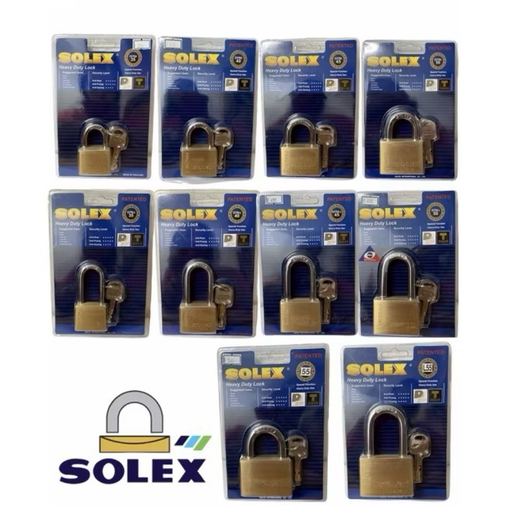 กุญแจSolex รุ่นEXTRA ขนาด35-50mm. คอสั้น/คอยาว | Shopee Thailand