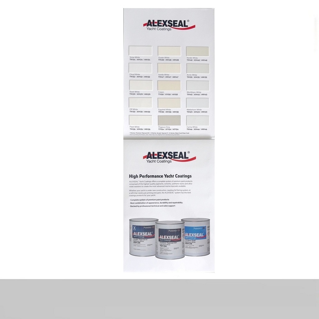 แผ่นเทียบสี Alexseal Yacht Coating (แผ่นพับ) Custom Color System ...