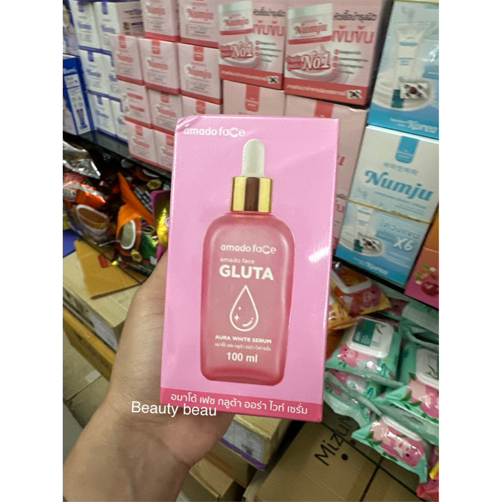Amado Face Gluta Aura White Serum 100ml. อมาโด้ เฟซ กลูต้า ออร่า ไวท์ ...