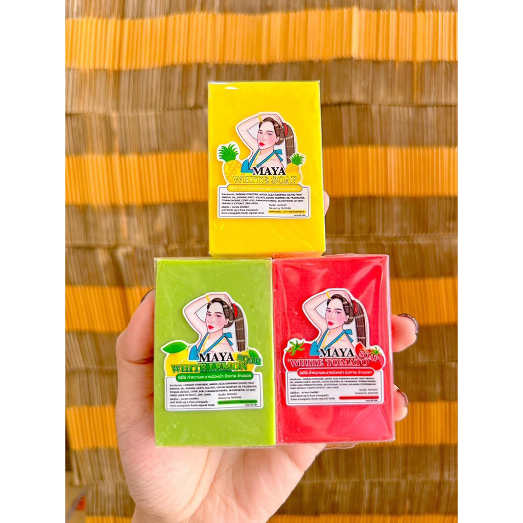 สบู่มาญา (แถมถุงตีฟอง) Maya soap แบรนด์Maya | Shopee Thailand