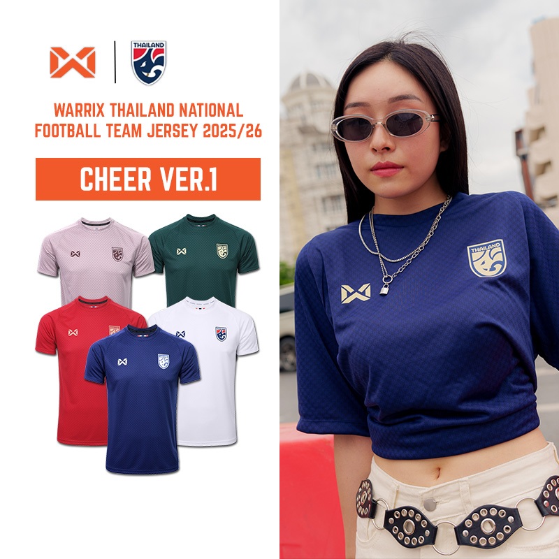 WARRIX เสื้อฟุตบอลทีมชาติไทย 2025/26 (CHEER Grade) WA-253FBATH53 | Shopee Thailand