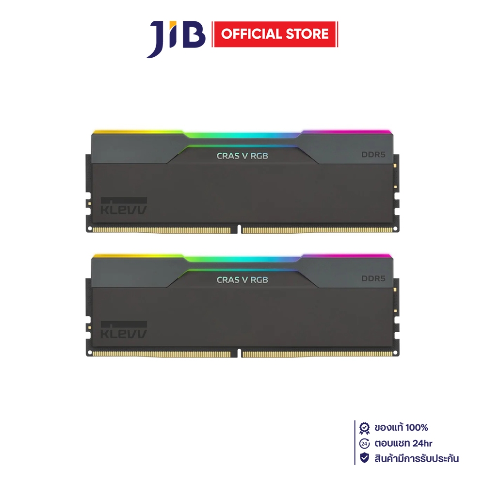 32GB (16GBx2) DDR5 6000MHz RAM (หน่วยความจำ) KLEVV CRAS V RGB AMD EXPO ...