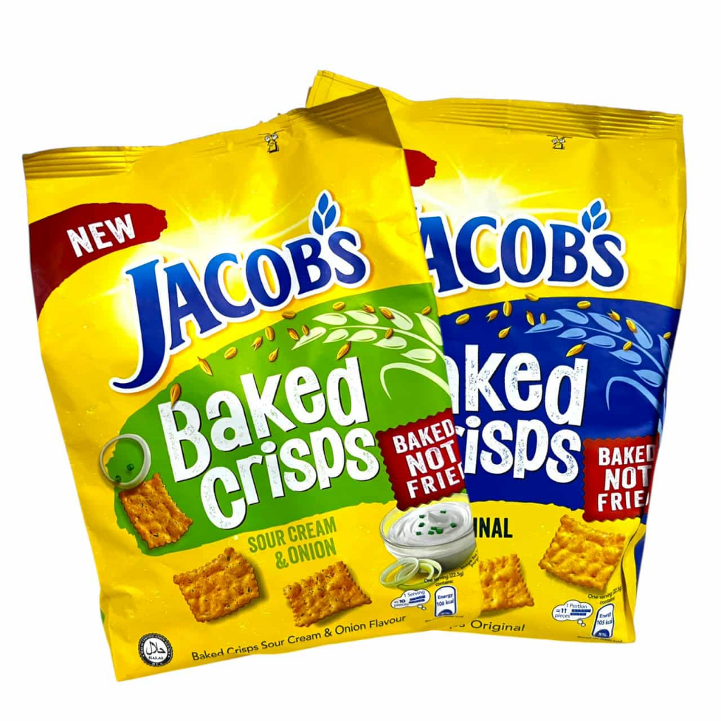 ๋JACOBS Baked crisps มีให้เลือก 2 รสชาติ | Shopee Thailand