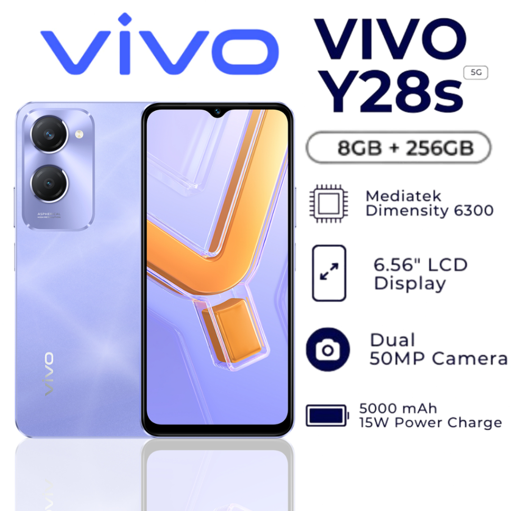 Vivo Y28s 5G | RAM 8GB + ROM 256GB | ชิป MEDIATEK HELIO G85 | กล้อง50MP ...