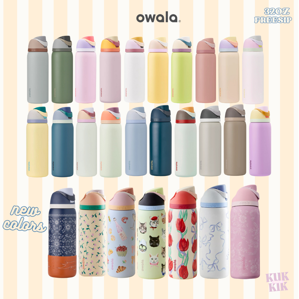 [Pre-order] Owala Freesip 32oz Ribbon Toile added to stock สี In bloom ...
