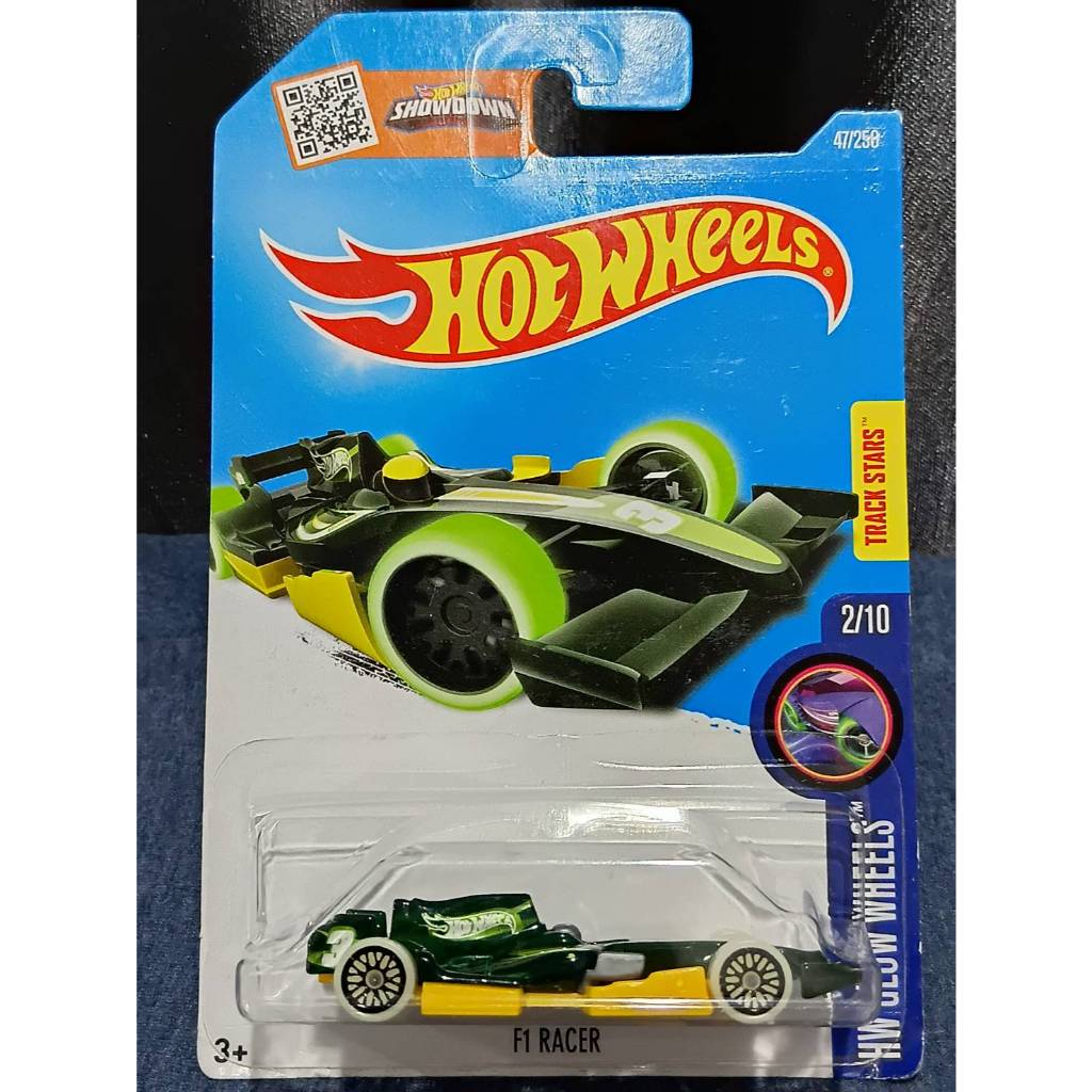 โมเดลรถ Hot Wheels F1 Racer HW Glow Wheels Green/Yellow 2/10 (47/250 ...
