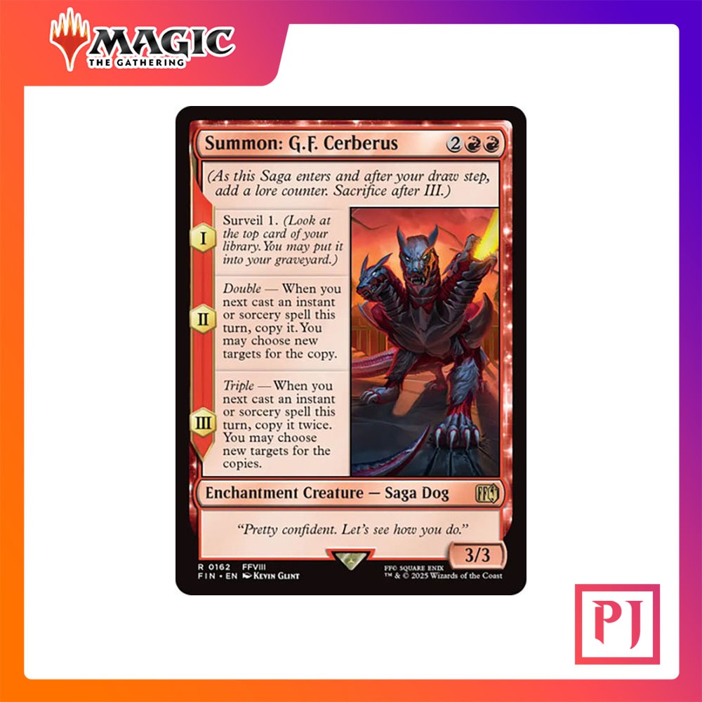 [MTG] Summon: G.F. Cerberus [FIN] [RED] [RARE] [NORMAL] [ENG] (การ์ดเม ...