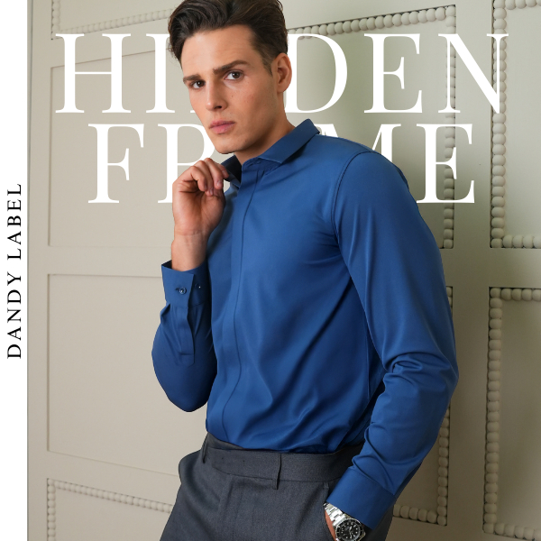 DANDY LABEL | เสื้อเชิ้ตคอปก รุ่น HIDDEN FRAME เสื้อเชิ้ตแขนยาว ผ้านุ่ม เด้ง เย็น ใส่สบาย ด้วย ...