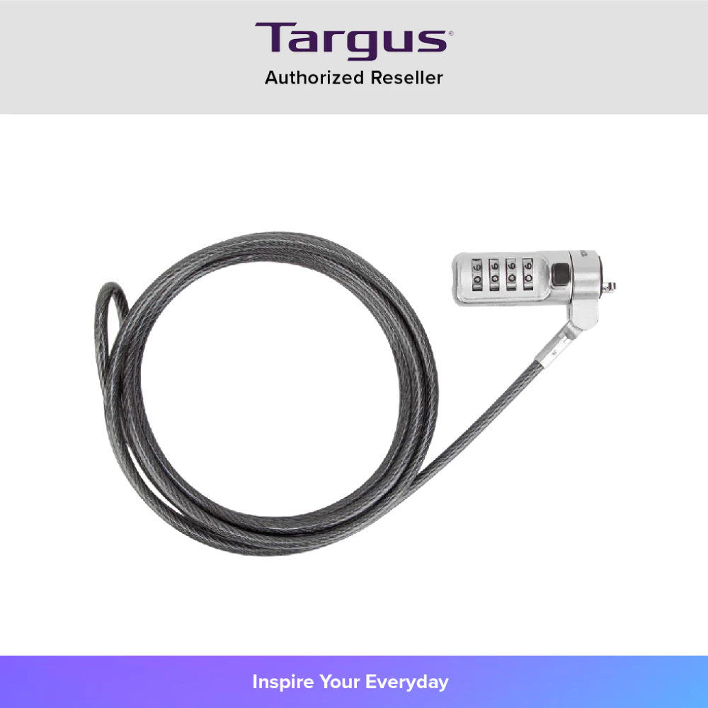 สายล็อคโน๊ตบุ๊ค TARGUS รุ่น DEFCON N-CL Combo Cable Lock (ASP66APX ...