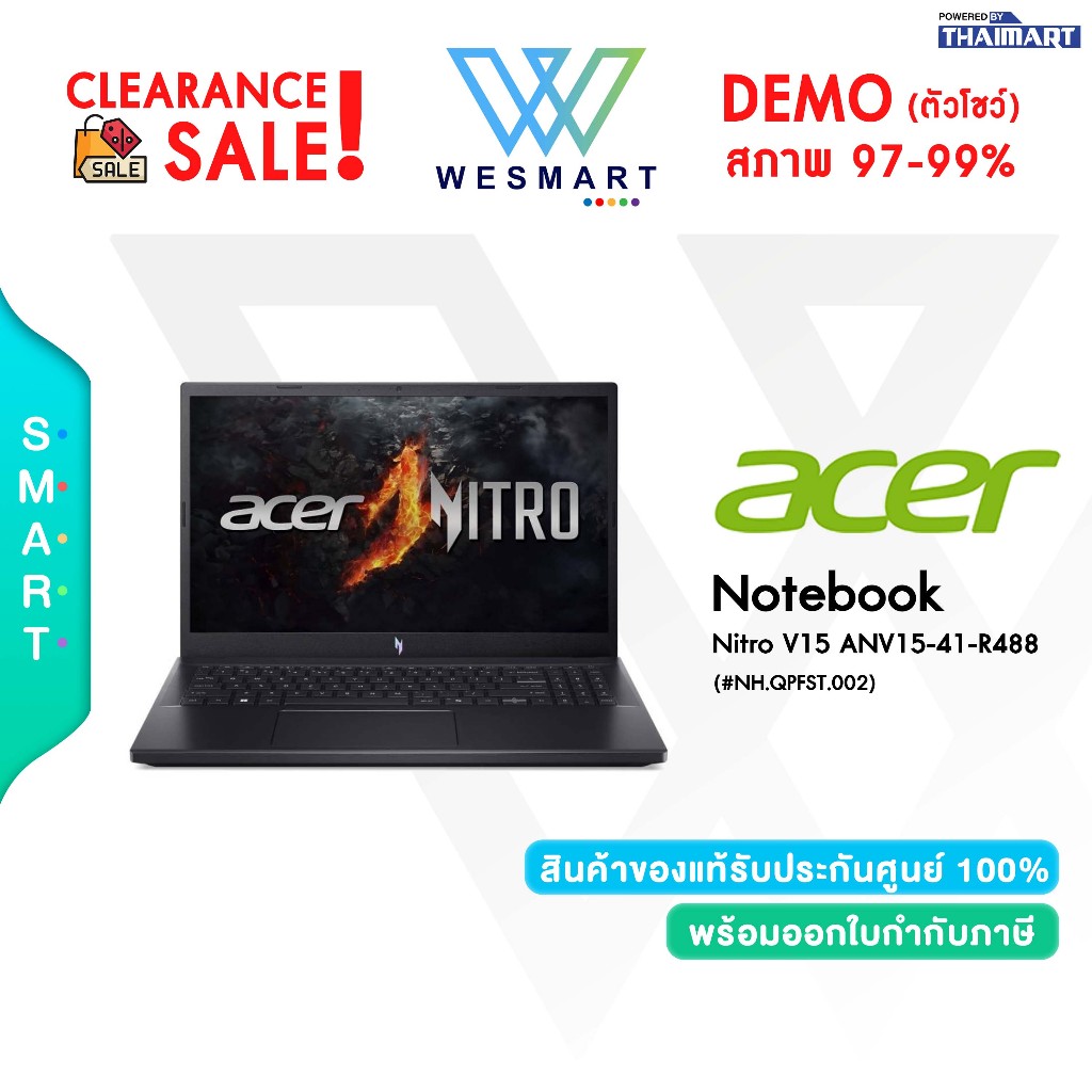 (Clearance0%) Acer Notebook Gaming Nitro V15 ANV15-41-R488 (NH.QPFST ...