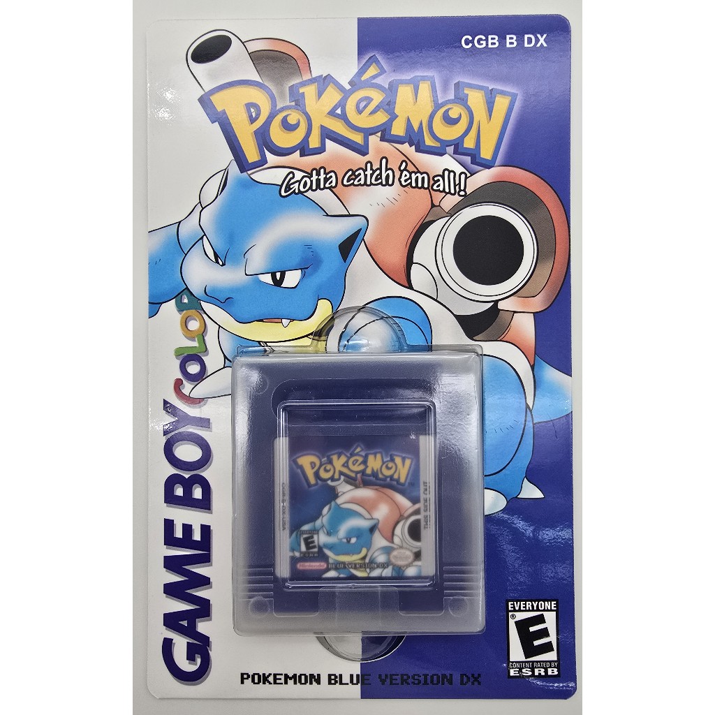 GBC POKEMON BLUE DX VERSION PACK โปเกม่อน บลู เกมบอย ภาพสี แบบแพ็ค ...