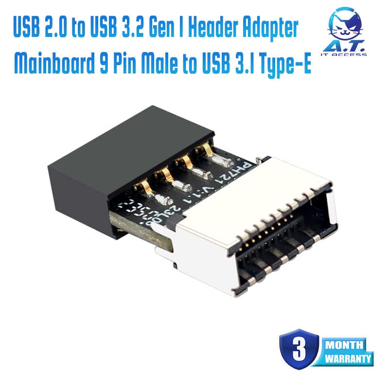 USB 2.0 to USB 3.2 Gen 1 Adapter Mainboard 9 Pin Male to USB 3.1 Type-E ...