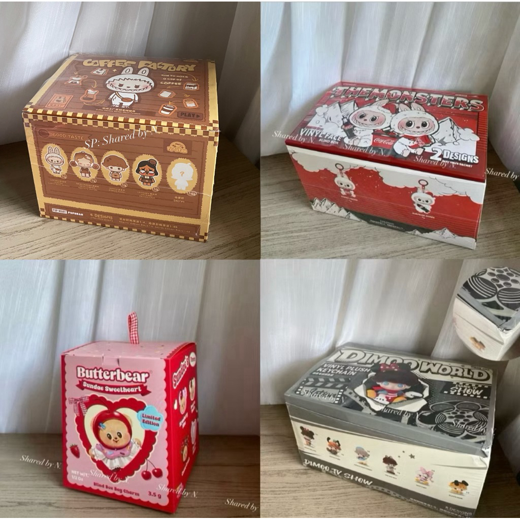 กล่องเปล่า boxใหญ่ POPBEAN COFFEE / DIMOO WORLD / BUTTERBEAR (NEW ...