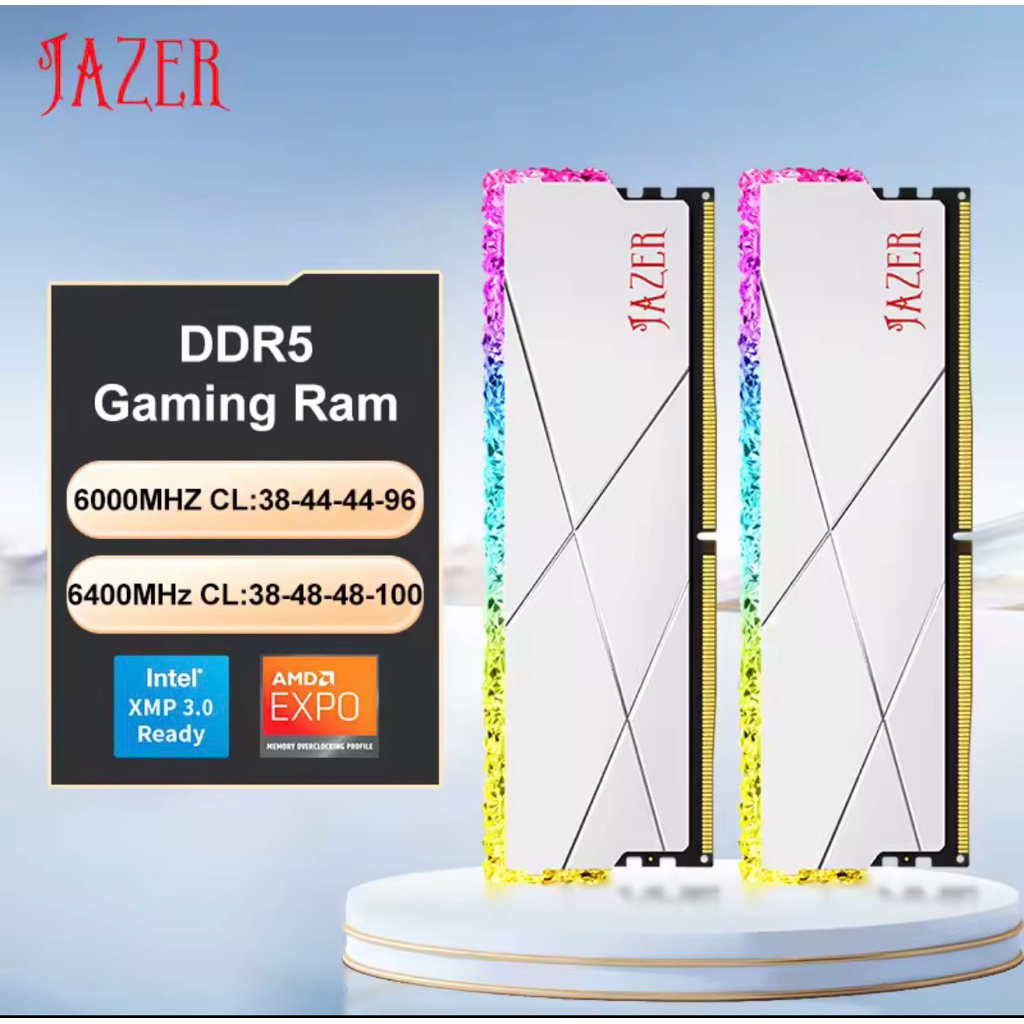 JAZER RGB DDR5 32GB(16GBX2) 6000MHz Memoria Ram ประสิทธิภาพสูง | Shopee ...