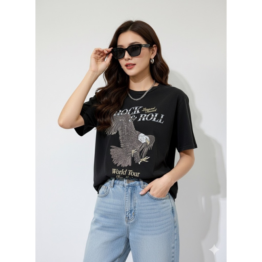 itsmebasic A990 เสื้อยืดลาย Rock & Roll เท่ๆ ใส่แล้วโคตรคูล ชิ้นเด็ดที่ ...
