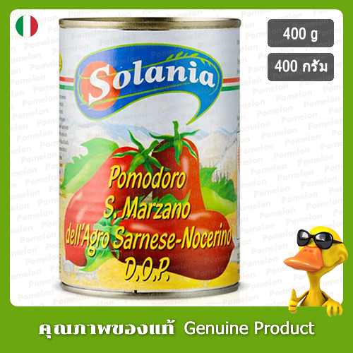 มะเขือเทศปอกเปลือก โซลาเนีย D.O.P ซานมาร์ซาโน 400 กรัม - Solania D.O.P ...