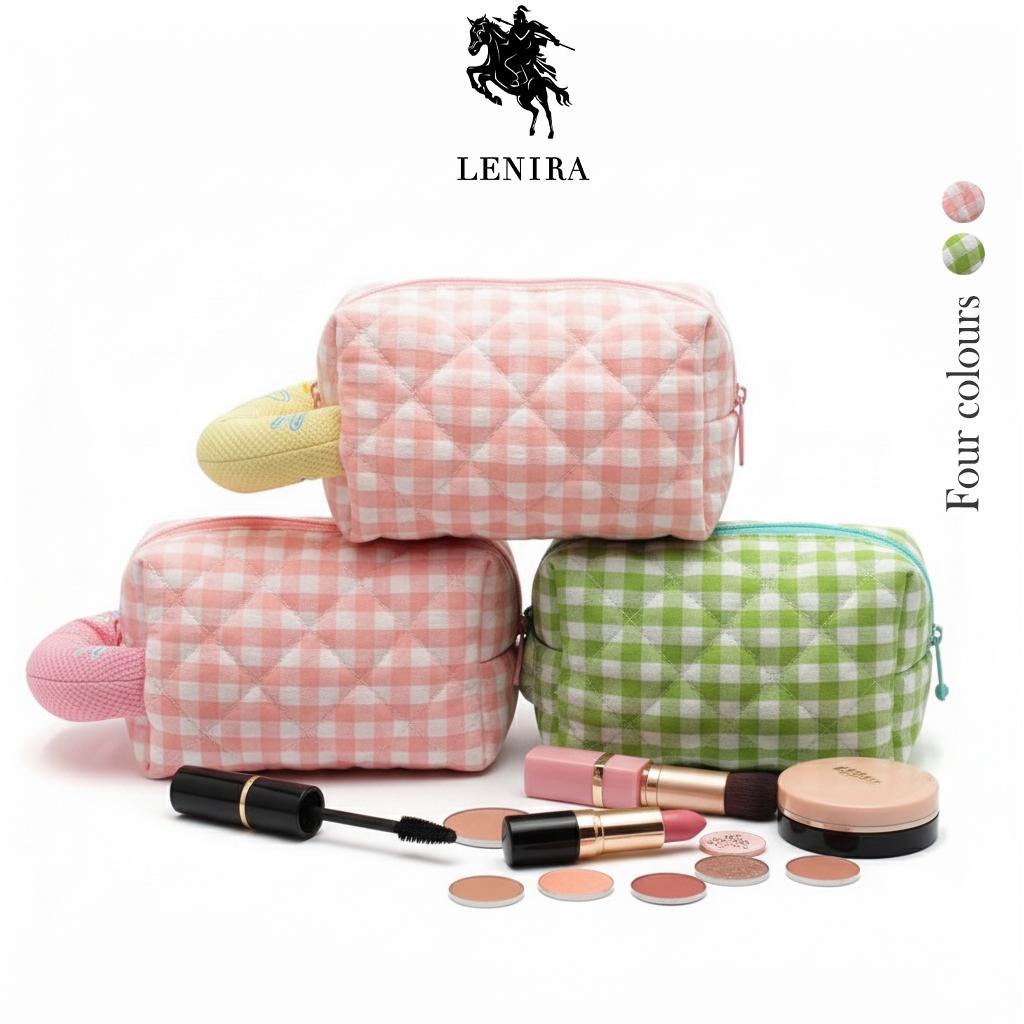 Lenira(B1903) กระเป๋าจัดระเบียบเครื่องสำอางค์-ลายสก็อตMELODY | Shopee ...