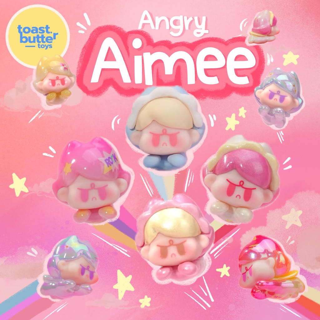 (พร้อมส่ง/สุ่ม 🔥) โมเดล Angry Aimee Wonder Aimee บีนจิ๋ว (1สุ่มมี5ตัว ...