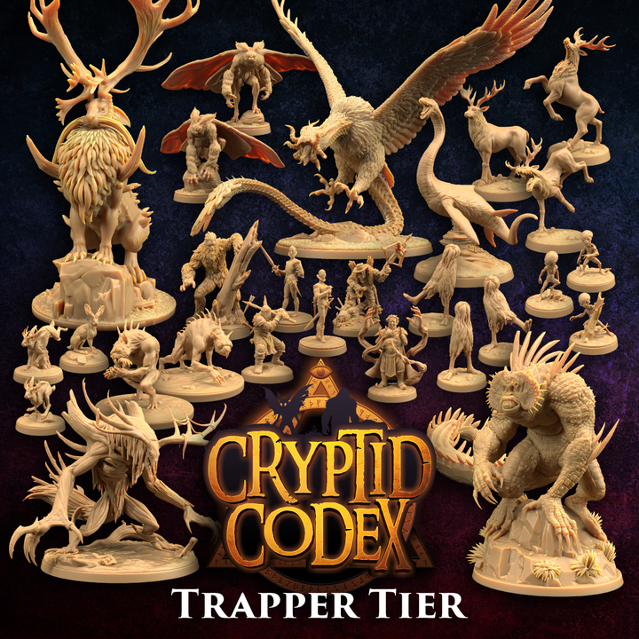 DnD Miniature I Cryptid Codex - โมเดลบอร์ดเกม (งานเรซิ่นยังไม่ลงสี) ฐาน ...