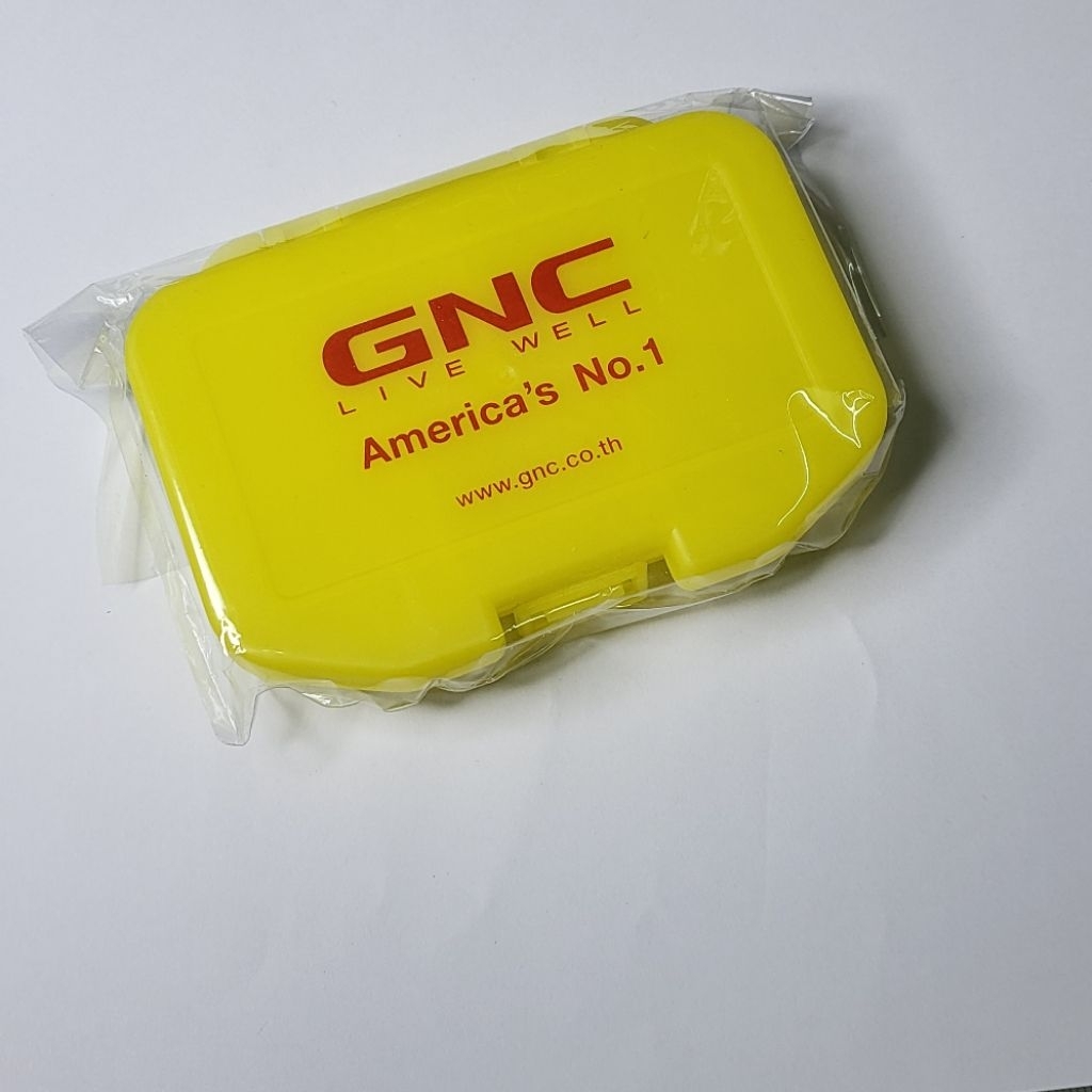 กล่องยา GNC Live well 10 compartment pill box กล่องใส่ยา พกพาได้ ตลับยา ...