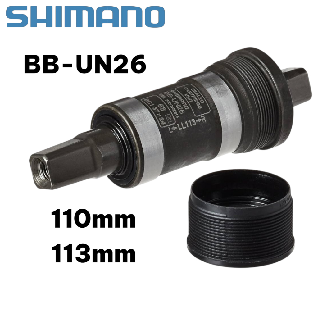 กะโหลกเหลี่ยม Shimano BB-UN26 | 73mm ความยาว 110/113 มม. | ของแท้พร้อม ...