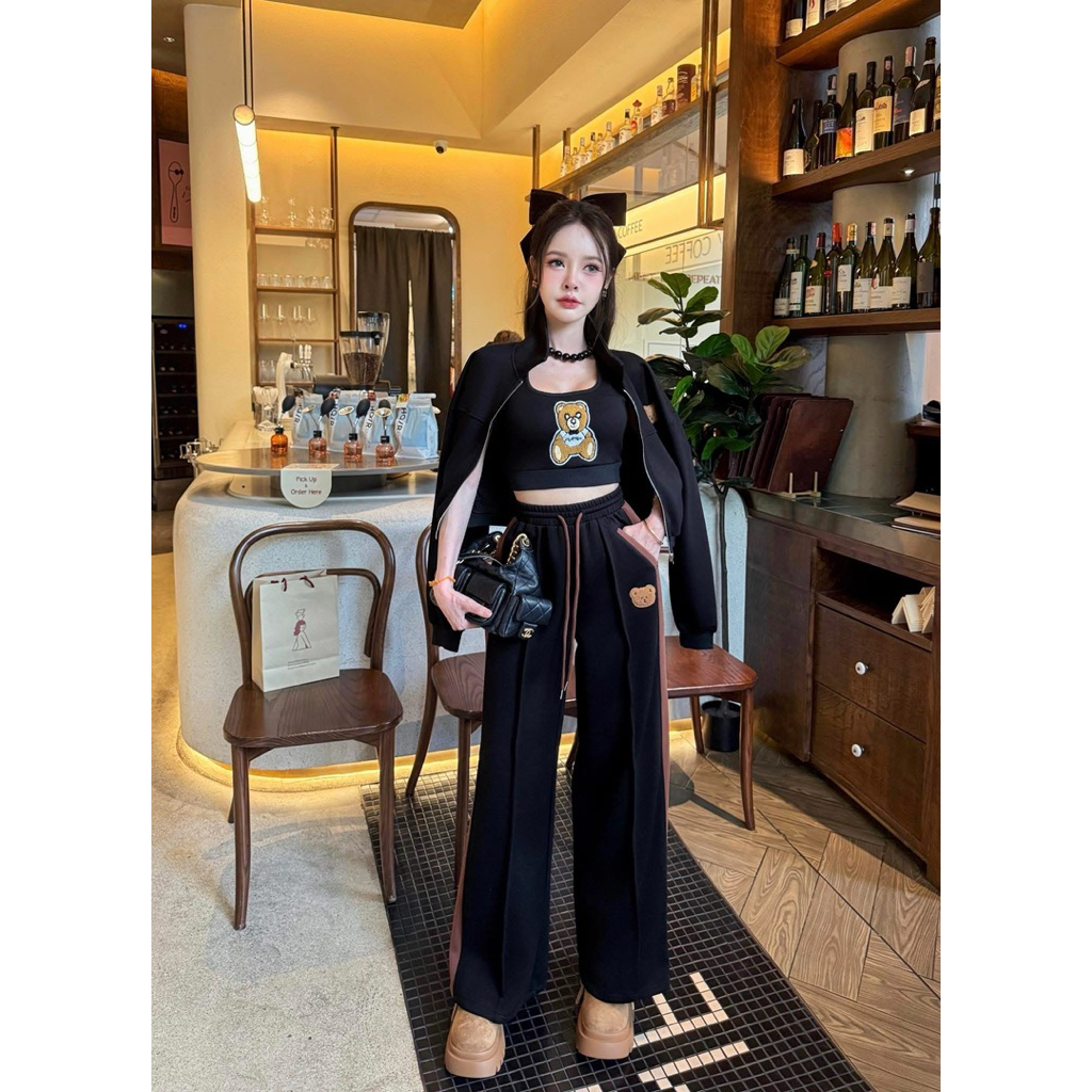 keep me around เซตวอร์ม 3 ชิ้น ไซส์ XL ผ้าวอร์มนุ่มมากก ทรงสวย | Shopee ...