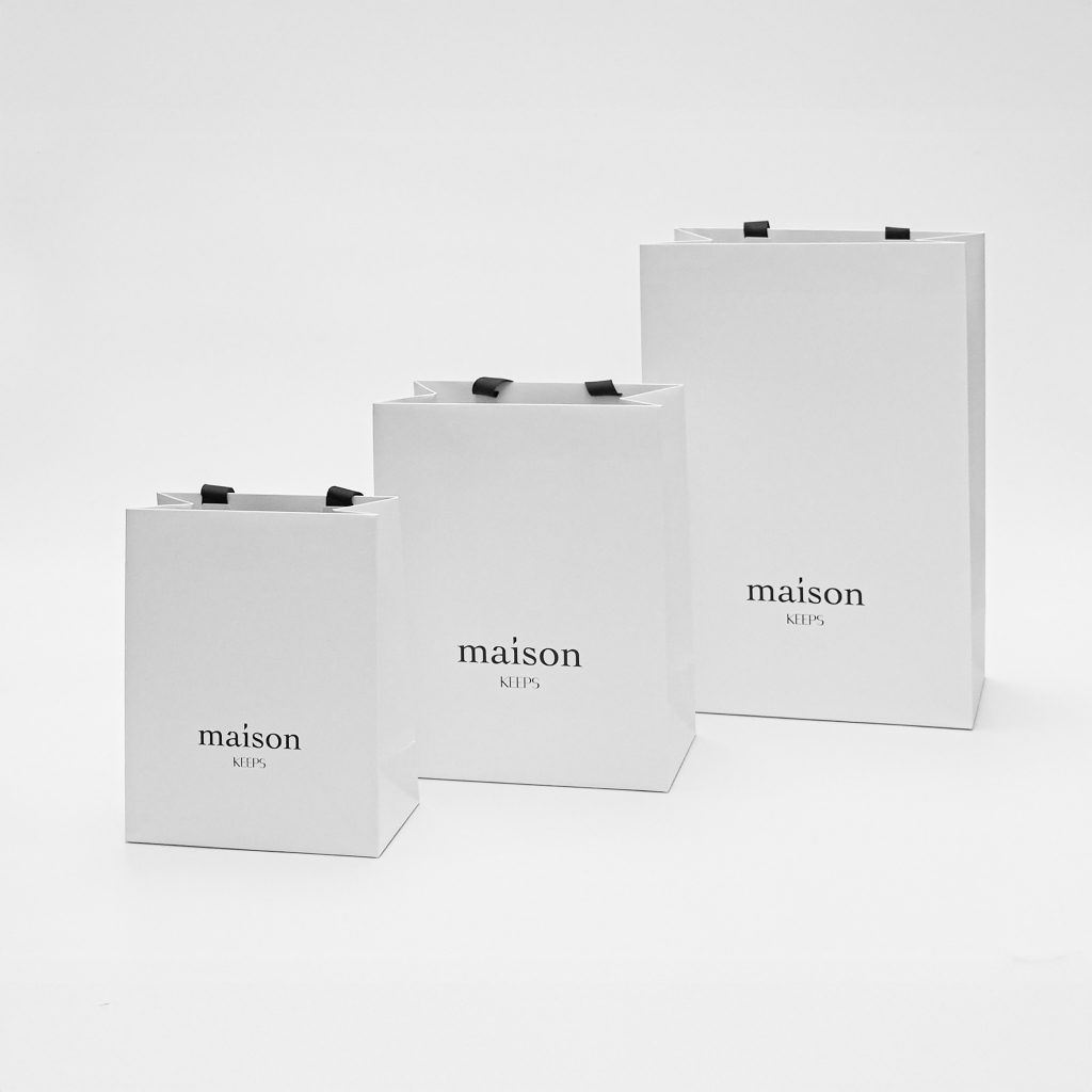 maison KEEPS | ถุง Shopping Bag | มีให้เลือก 3 Size | Shopee Thailand