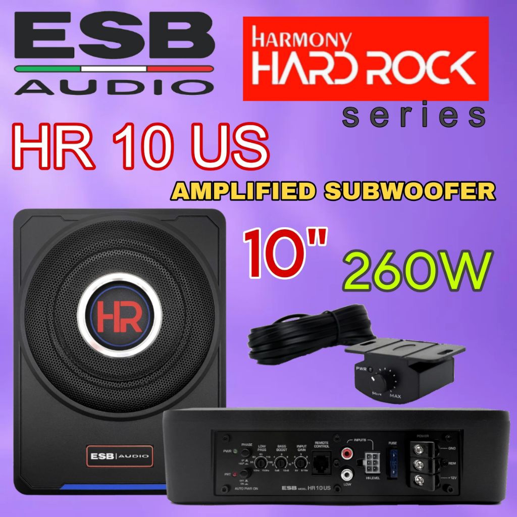 ESB AUDIO รุ่น HR 10 US เบสบอคสำหรับรถยนต์ ขนาด 10" สไตล์ยุโรป คุณภาพ ...