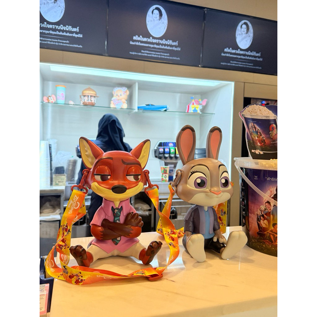 ถังป๊อปคอร์น และ กระบอกน้ำ แก้วน้ำ Zootopia 2 นคร สัตว์มหาสนุก 2 จาก ...