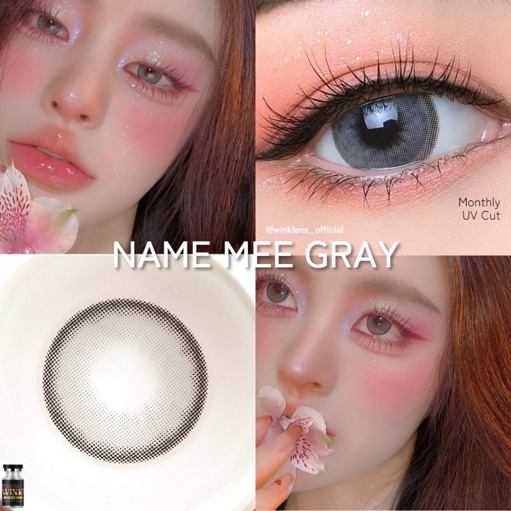 คอนแทคเลนส์ มี อย.ไทย รุ่น NAME MEE มีสี Gray/Brown สีเทา/ตาล มีค่า ...