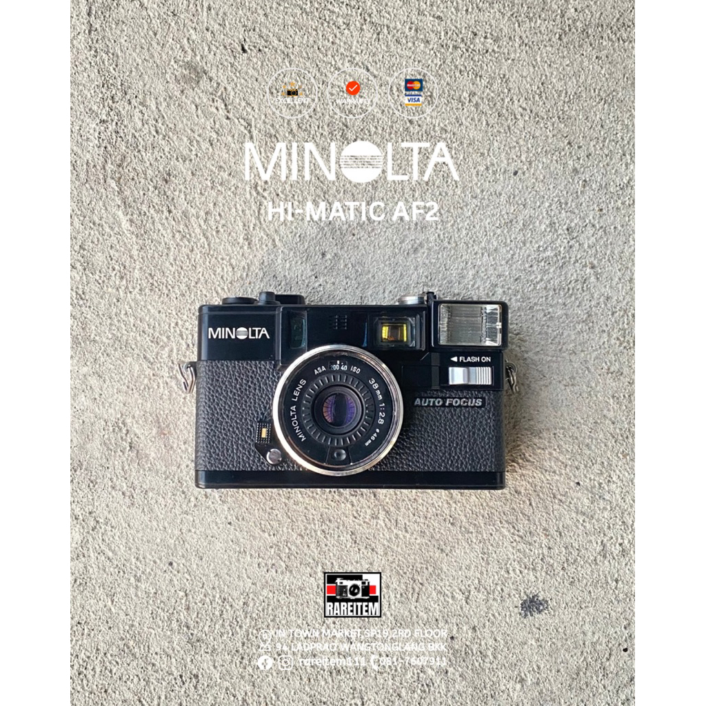 minolta Hi-matic af 2 กล้องฟิล์ม | Shopee Thailand