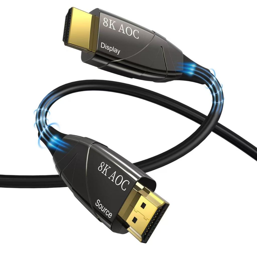 สายสัญญาณ HDMI Optical Fiber V2.1 8K 60Hz. 4K 60Hz.สายยาว 30เมตร 40เมตร ...