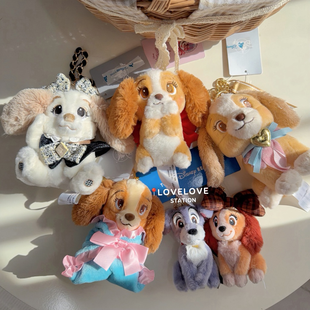 พร้อมส่ง☁️🧺พวงกุญแจ Lady and the tramp Keychain disneystore | Shopee ...
