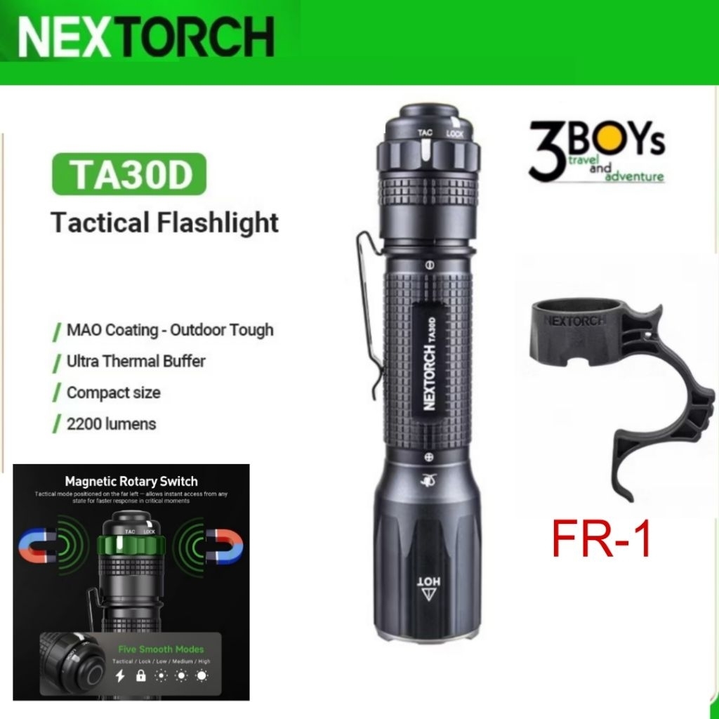 ไฟฉาย Nextorch รุ่น TA30D Tactical One-Step-Strobe พร้อมอุปกรณ์ FR-1 ...