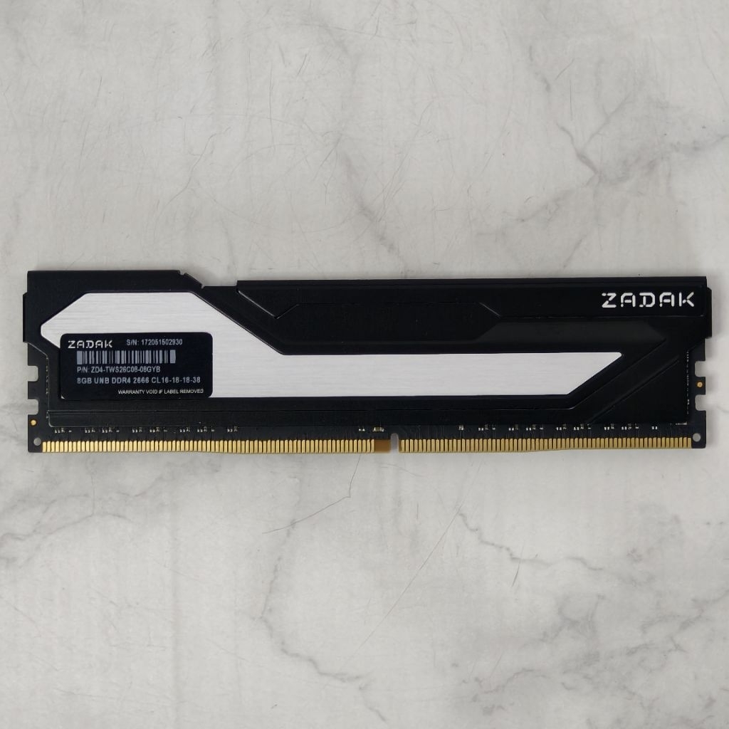 ZADAK RAM PC TWIST 8GB DDR4 2666Mhz มือสอง พร้อมใช้งาน | Shopee Thailand