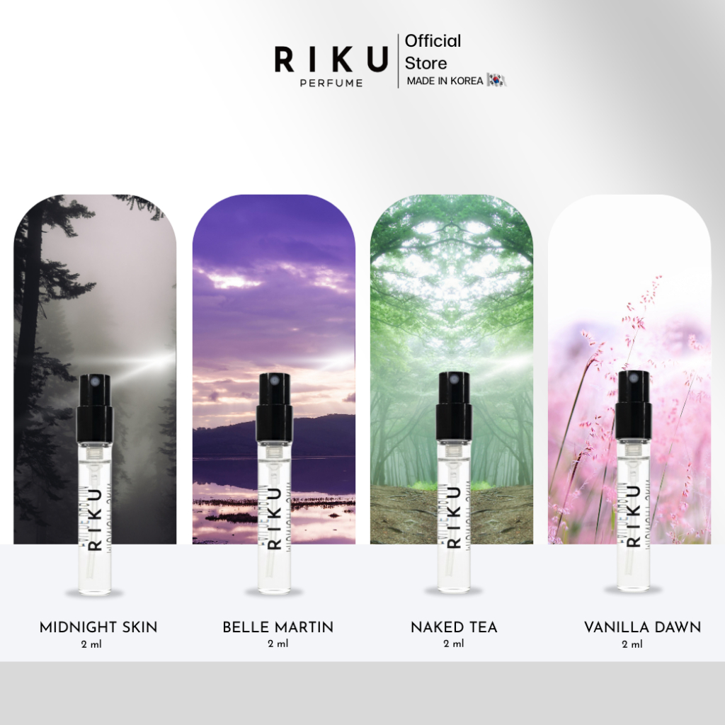 RIKU PERFUME EAU DE PARFUM 2 ML น้ำหอมเกาหลีนำเข้า มีให้เลือก 4 กลิ่น ...