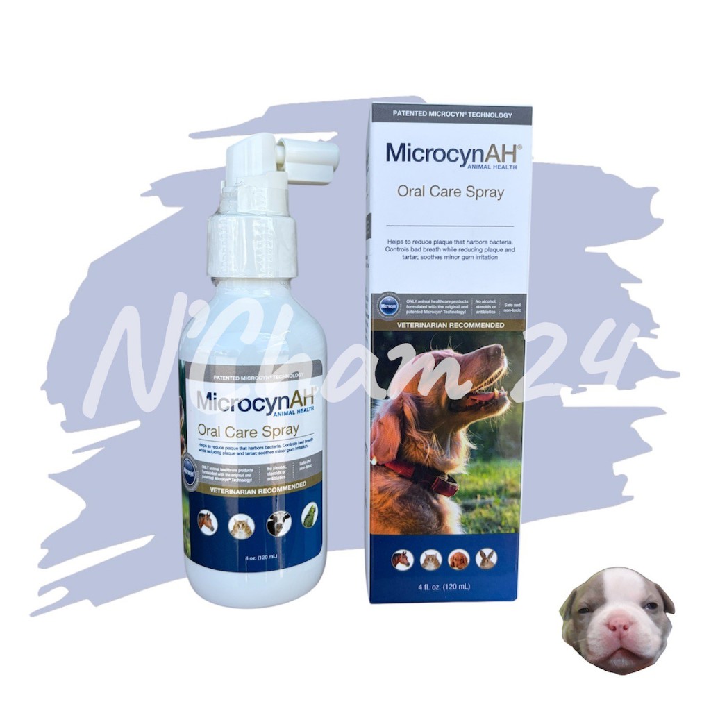 MicrocynAH Oral Care Spray 120 ml สเปรย์ทำความสะอาดช่องปาก ลดการสะสมของ ...