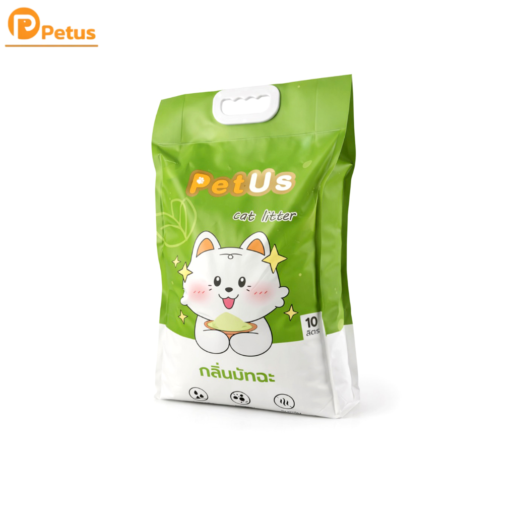Petus Litter ทรายแมว 10 ลิตร ทรายแมวเบนโทไนท์ กลิ่นมัทฉะ Cat litter ...